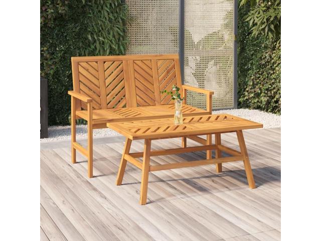 Click here for vidaXL Garden Lounge Set Natural wood Solid acacia... prices