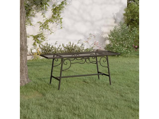Click here for vidaXL Tree Bench Black Steel Tough Tree Bench Cir... prices