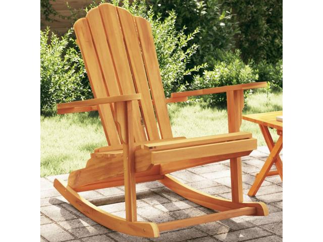 Garden Rocking Adirondack Chair Teak Solid teak wood Medium