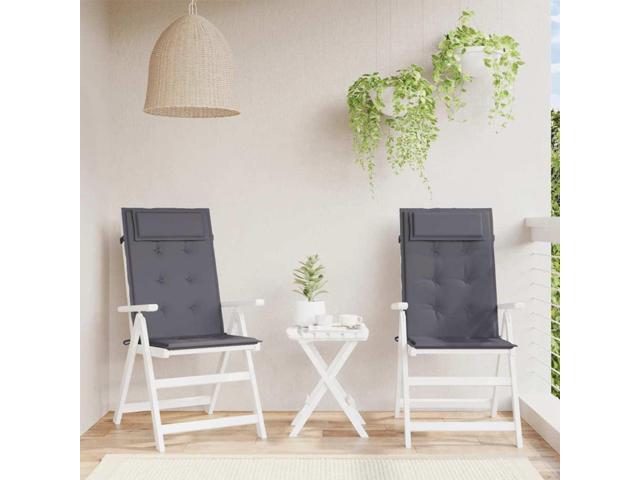 Click here for vidaXL Highback Chair Cushions 2 pcs Anthracite Ox... prices
