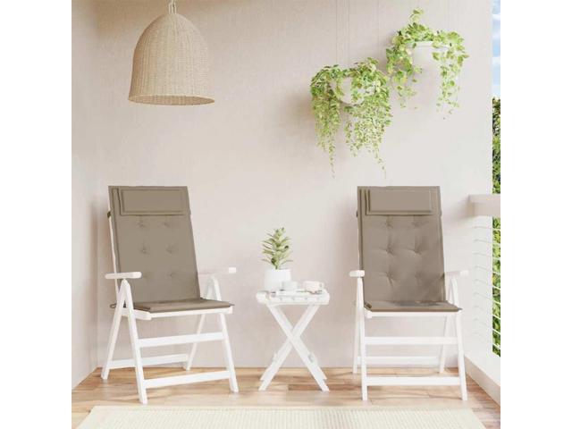 Click here for vidaXL Highback Chair Cushions 2 pcs Taupe Oxford... prices