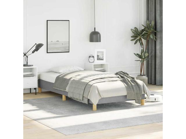 Click here for vidaXL Twin Size Bed Frame with Plywood Slats  Pla... prices