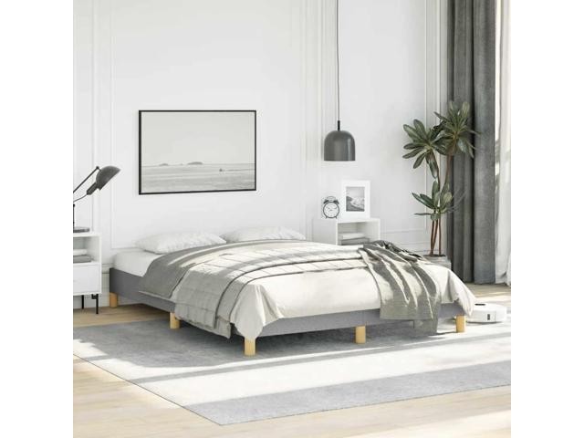 Click here for vidaXL Full Size Bed Frame with Plywood Slats  Pla... prices