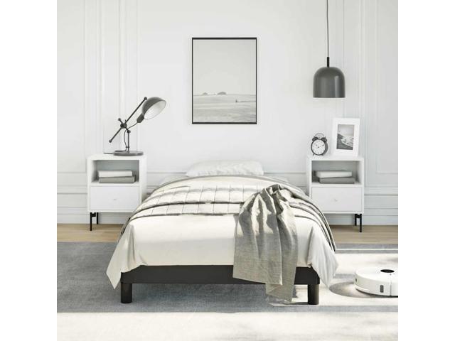 Click here for vidaXL Twin Size Bed Frame with Plywood Slats  Pla... prices