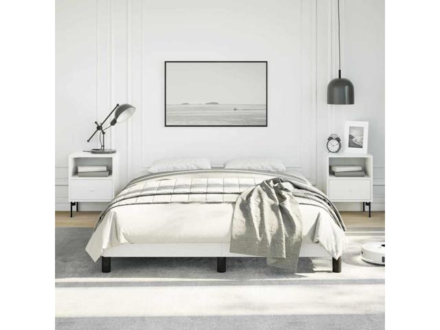 Click here for vidaXL Full Size Bed Frame with Plywood Slats  Pla... prices