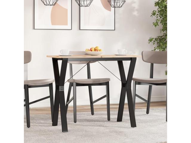 Click here for vidaXL Dining Table Leg Black Powder-Coated Steel prices