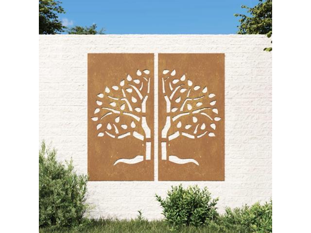 Click here for vidaXL Garden Wall Decoration Rusty Corten steel 4... prices