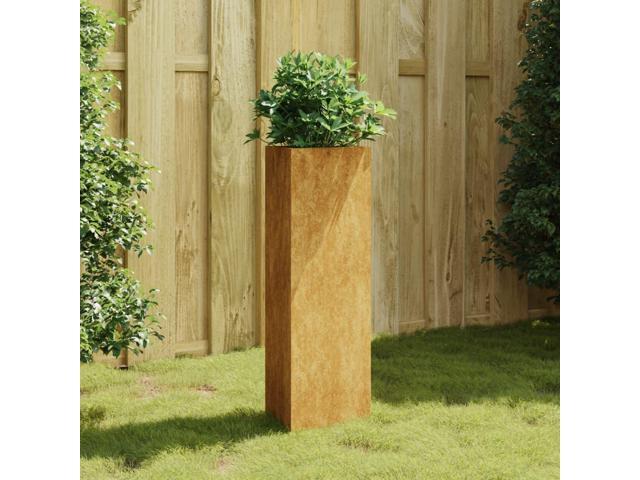 Garden Planter 11.8x10.2x29.5 Corten Steel - Brown