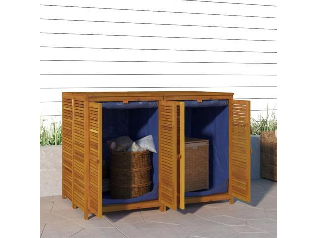 Click here for vidaXL Garden Storage Box Natural Wood Solid acaci... prices