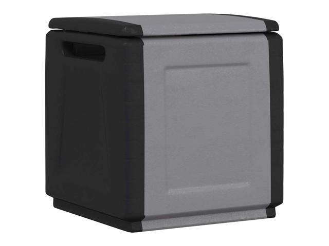 Click here for vidaXL Garden Storage Box Dark grey and black 100... prices
