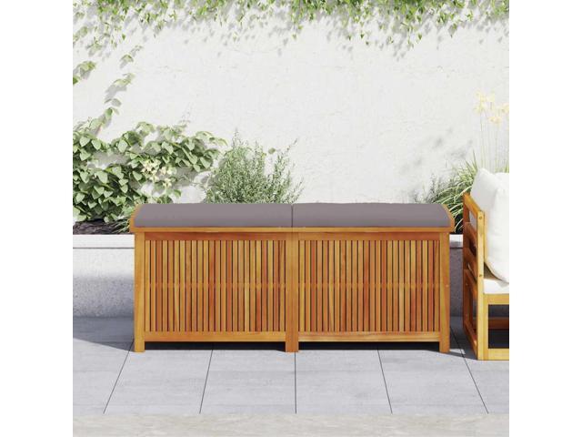 Click here for vidaXL Cushion Box Brown Solid Acacia wood Large S... prices
