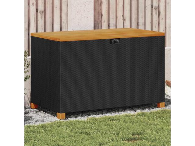 Click here for vidaXL Garden Storage Box Black and Brown prices