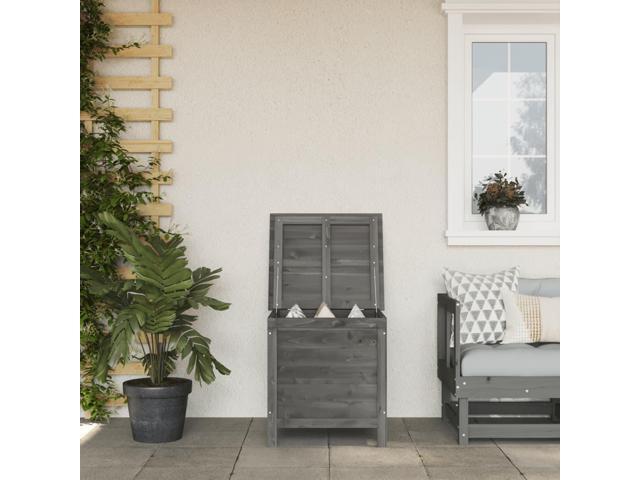 Click here for vidaXL Garden Storage Box Anthracite Solid Fir Woo... prices