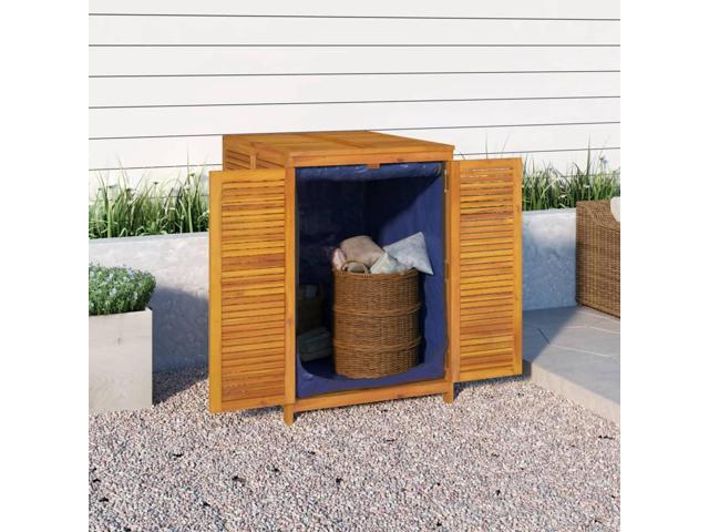 Click here for vidaXL Garden Storage Box Natural wood Solid acaci... prices