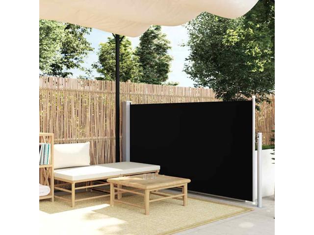Click here for vidaXL Patio Retractable Side Awning 39.4x197 Blac... prices