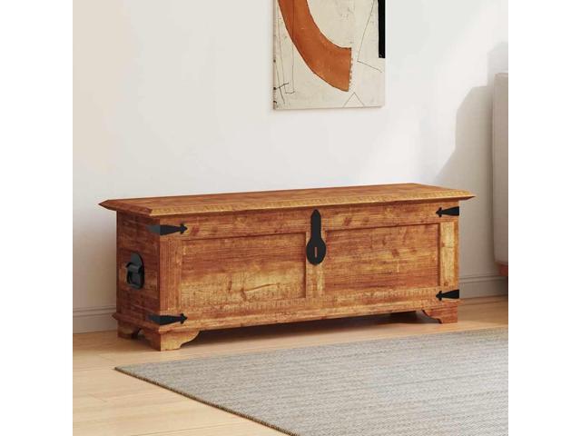 Click here for Storage Chest Rough Mango Wood - Brown prices