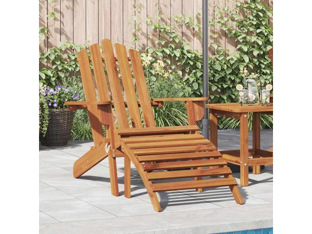 Click here for vidaXL Patio Adirondack Chair with Footrest Solid... prices
