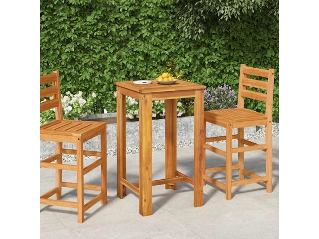 Click here for vidaXL Patio Bar Table 23.6x23.6x41.3 Solid Wood A... prices