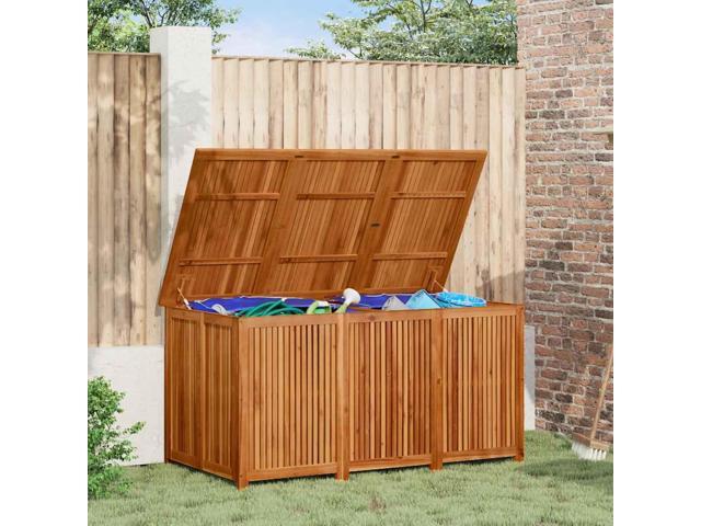 Click here for vidaXL Garden Storage Box Brown Solid Acacia Wood... prices