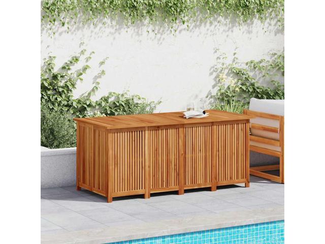Click here for vidaXL Garden Storage Box Natural Wood Solid Acaci... prices