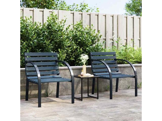 Click here for vidaXL Patio Chairs 2 Pcs Wooden Outdoor Dining Ch... prices