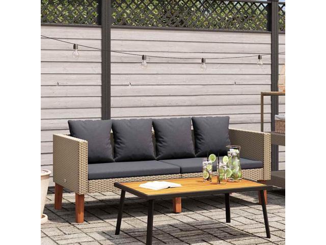Click here for vidaXL Patio Sofa Loveseat with Cushions Chair for... prices