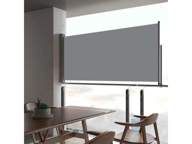 Click here for vidaXL Patio Retractable Side Awning 23.6 Gray Sid... prices