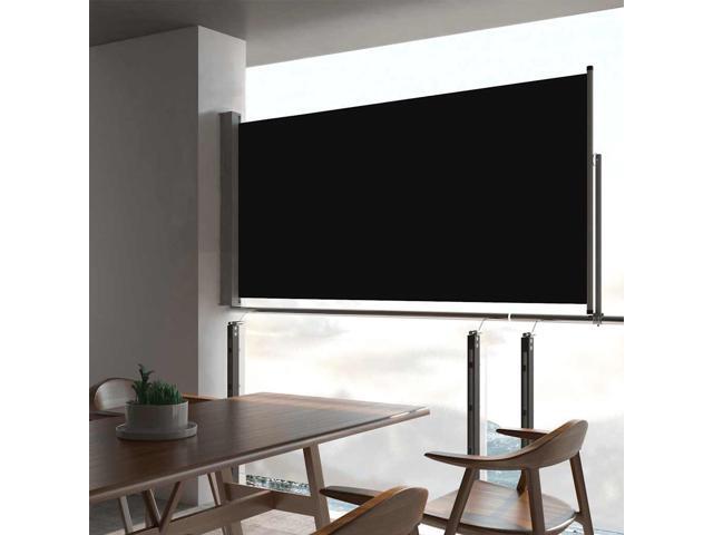 Click here for vidaXL Patio Retractable Side Awning 31.5 Black Si... prices