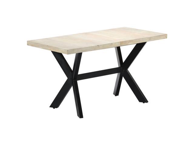 Click here for vidaXL Solid Bleached Mango Wood Dining Table 55.1... prices