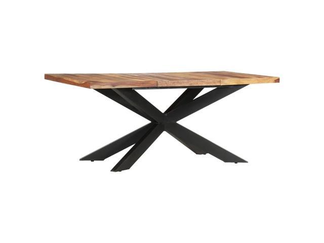 Click here for vidaXL Dining Table Natural Acacia Wood Solid Acac... prices