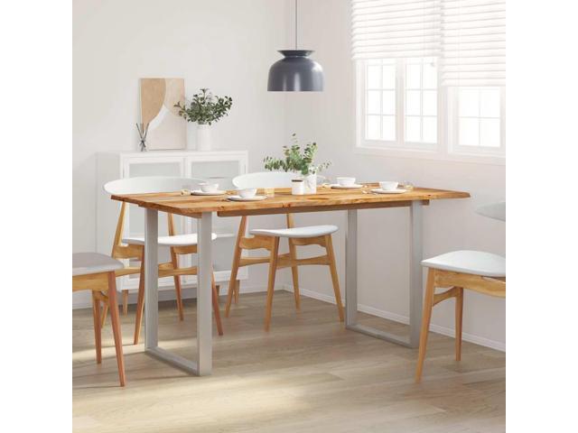 Click here for vidaXL Dining Table  Natural Edges Tabletop with S... prices