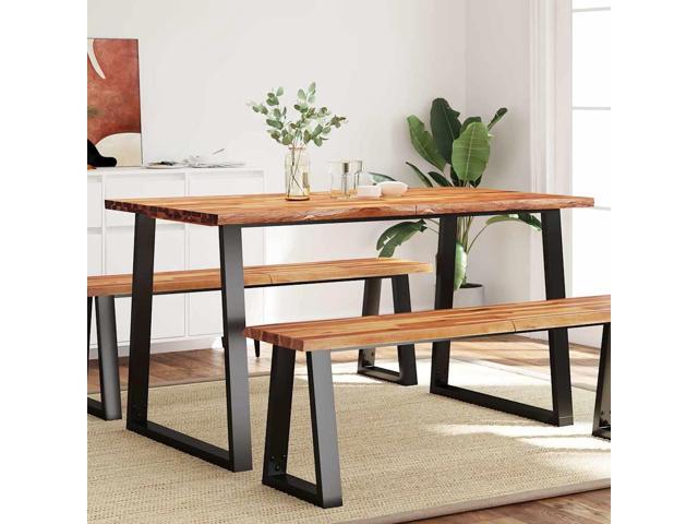 Click here for Dining Table with Live Edge 55.1x31.5x29.5 Solid W... prices