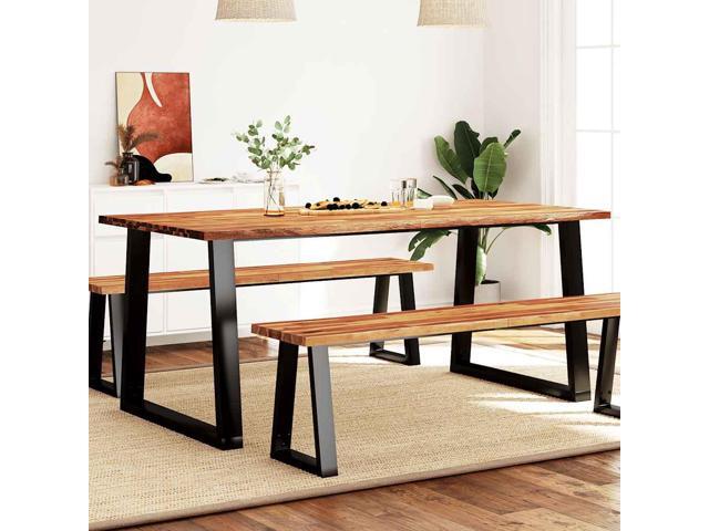 Click here for vidaXL Dining Table with Live Edge Dinner Table fo... prices