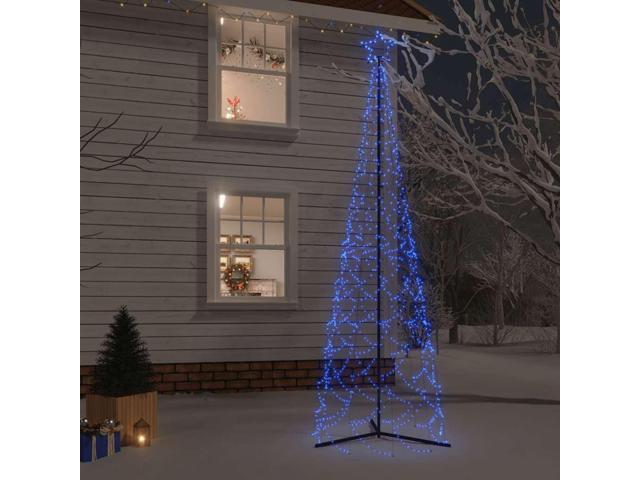 Click here for vidaXL Christmas Cone Tree Blue 500 LEDs 39.4x118.... prices