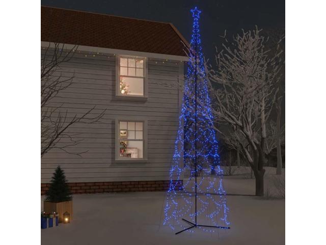 Click here for vidaXL Christmas Cone Tree Blue 3000 LEDs 90.6x315 prices