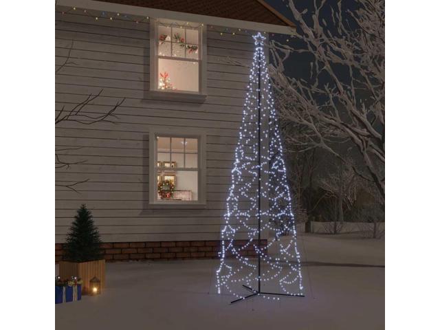 Click here for vidaXL Christmas Cone Tree Cold White 1400 LEDs 5x... prices