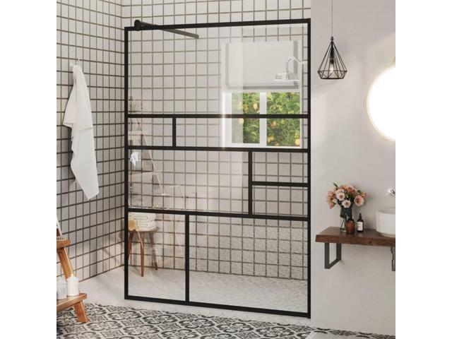 Click here for vidaXL Walk-in Shower Wall with Clear ESG Glass En... prices