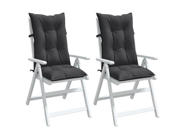 Click here for vidaXL Highback Chair Cushion Set of 2 Melange Ant... prices