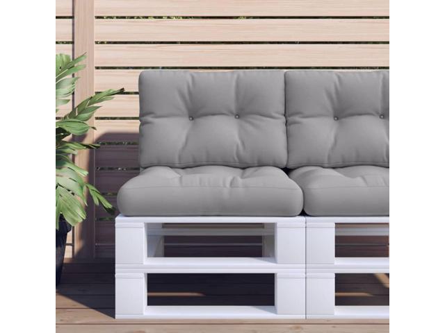 Click here for vidaXL Pallet Cushion Grey Fabric (100 polyester)... prices
