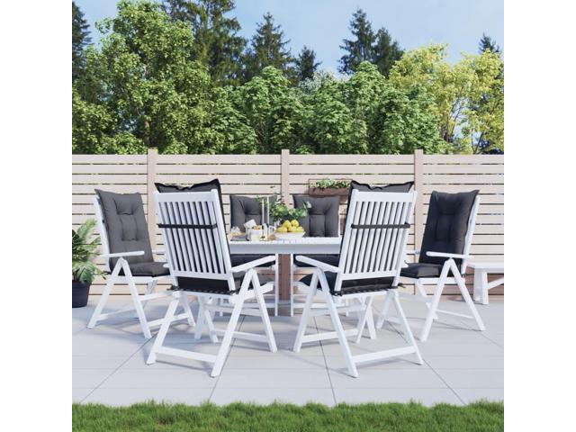 Click here for vidaXL Highback Chair Cushion Set of 6 Anthracite... prices