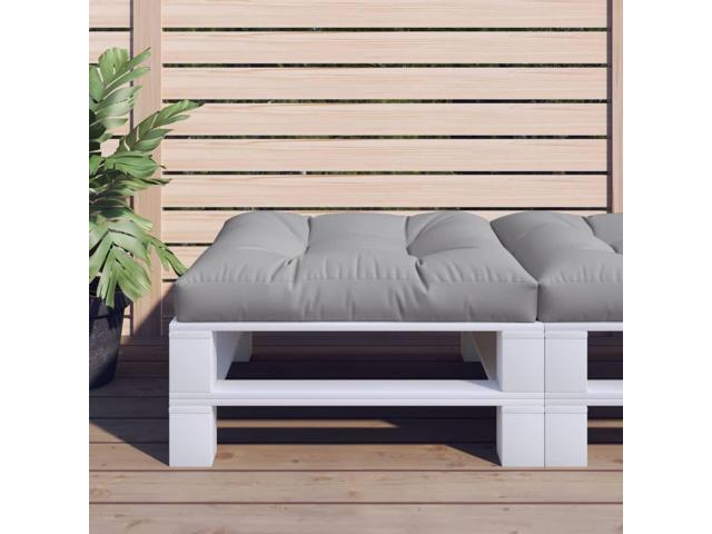Click here for vidaXL Pallet Cushion Grey Fabric (100 polyester)... prices