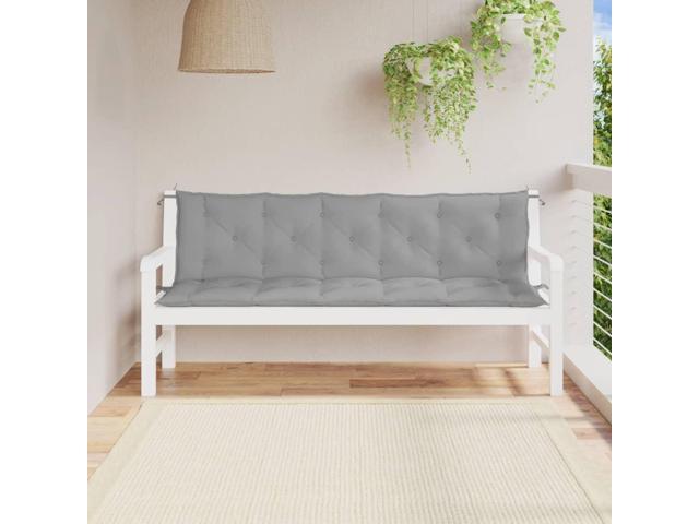 Click here for vidaXL Garden Bench Cushion Set of 2 Grey Oxford f... prices