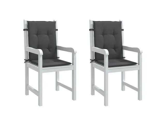 Click here for vidaXL Lowback Chair Cushion Set of 2 Melange Anth... prices