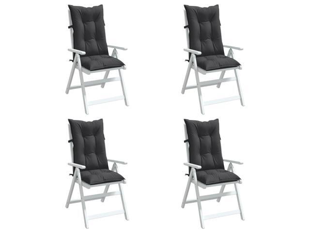 Click here for vidaXL Highback Chair Cushion Set of 4 Melange Cha... prices