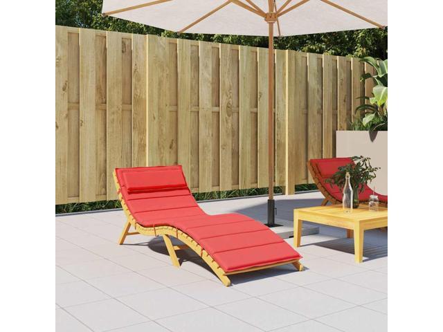 Click here for vidaXL Sun Lounger Cushion Red Oxford fabric (100... prices