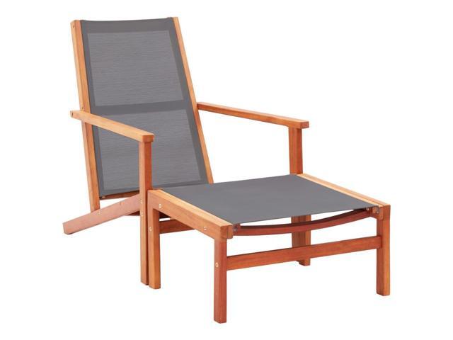 Click here for vidaXL Garden Chair Grey Solid eucalyptus wood Med... prices