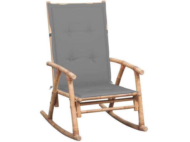 Click here for vidaXL Rocking Chair with Cushion Bamboo Garden Ou... prices