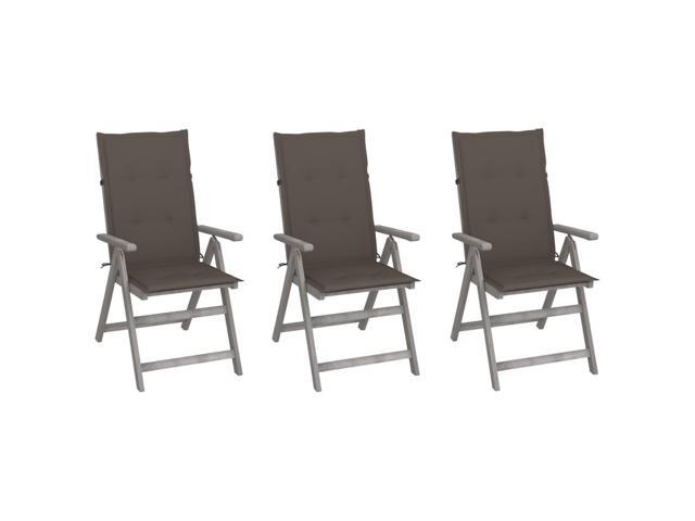 Click here for vidaXL Outdoor Recliner Chairs 3 Pcs Patio Chair w... prices