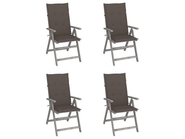 Click here for vidaXL Outdoor Recliner Chairs 4 Pcs Patio Chair w... prices