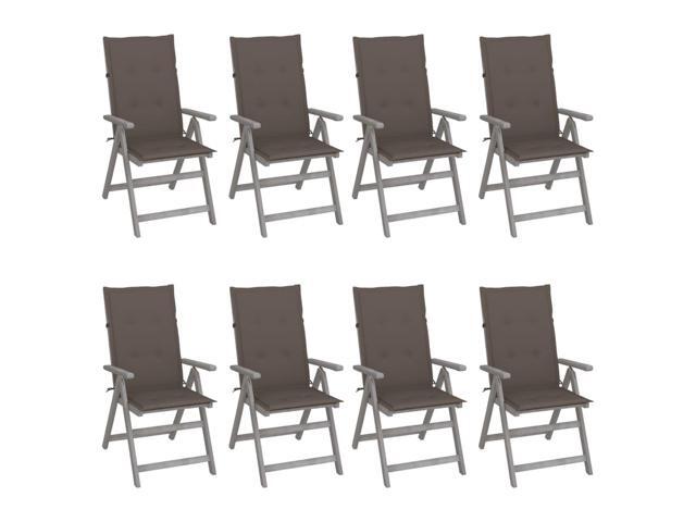 Click here for vidaXL Outdoor Recliner Chairs 8 Pcs Patio Chair w... prices